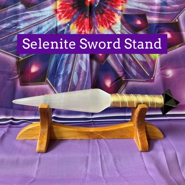 Selenite Sword Stand | seleniteswordmaker.com